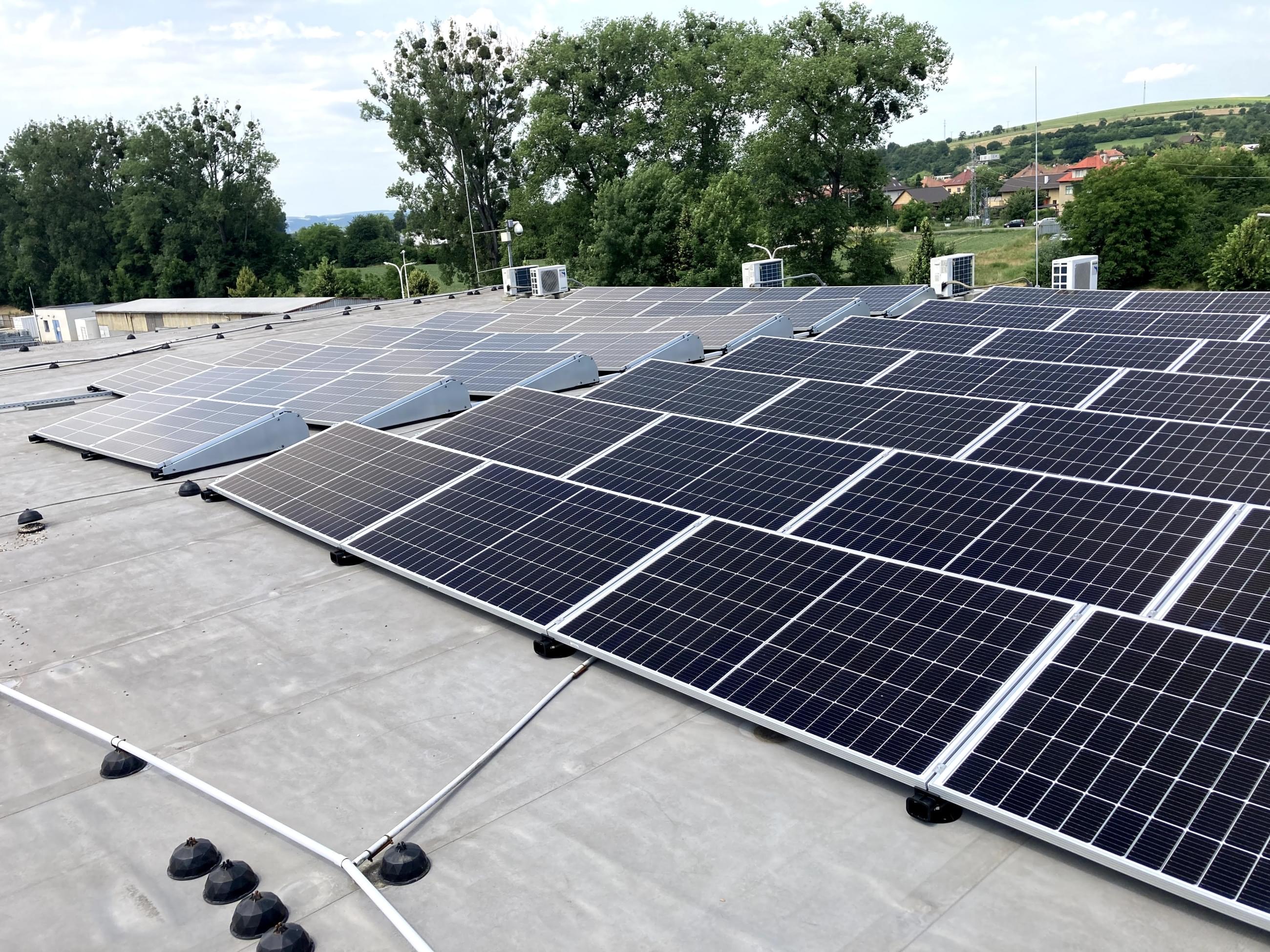 Construction of a photovoltaic (PV) power plant at the Zlín Division ...