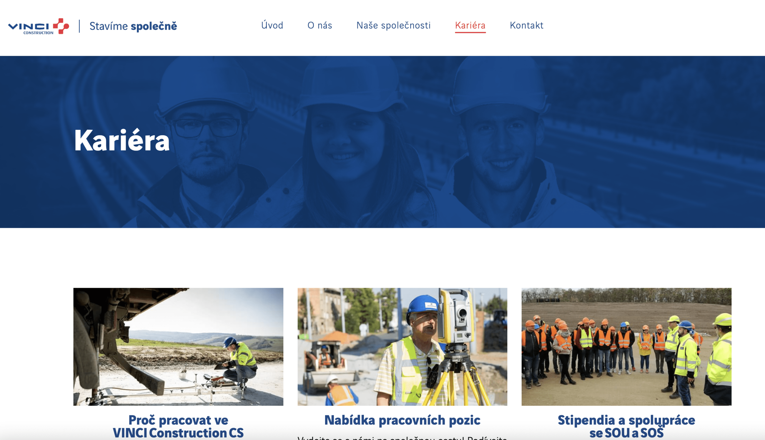 Kariéra | VINCI Construction CS