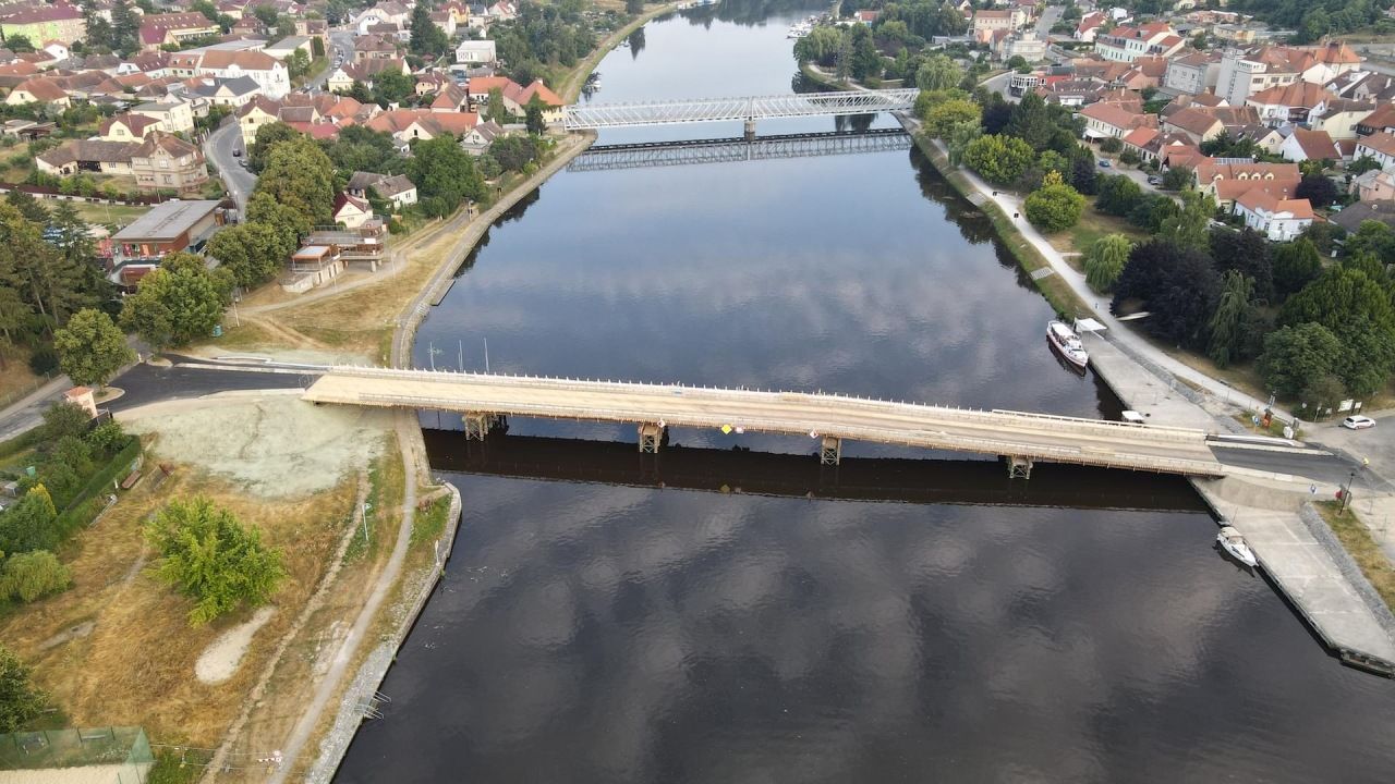 V Týně nad Vltavou už funguje mostní provizorium | VINCI Construction CS
