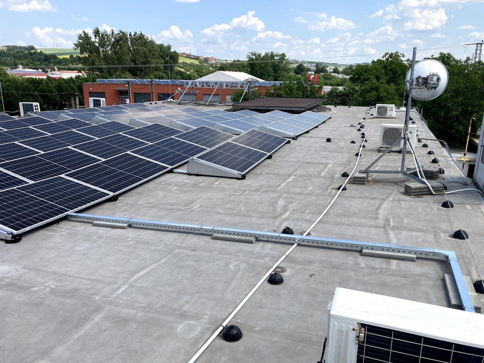 Construction of a photovoltaic (PV) power plant at the Zlín Division ...