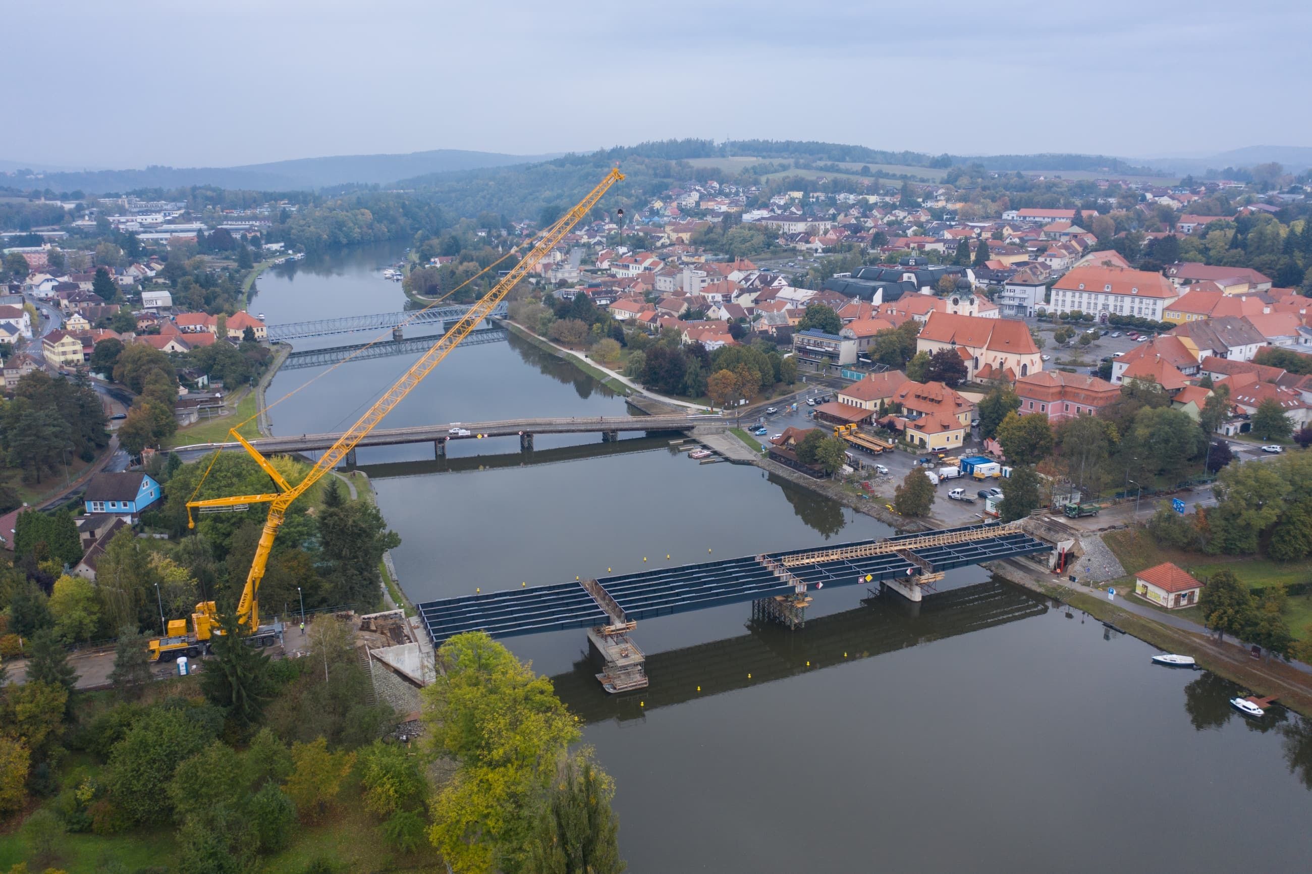 Nový most v Týně nad Vltavou získává kontury | VINCI Construction CS